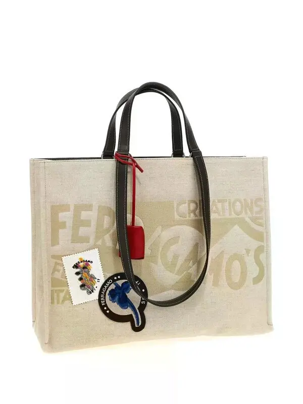 FERRAGAMO Logo-jacquard Tote Bag