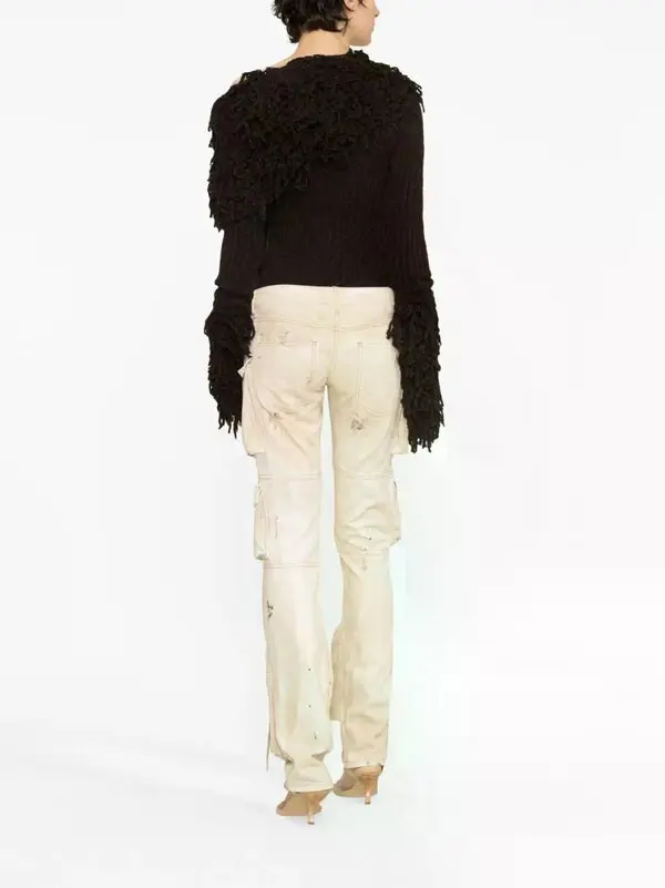 Attico Essie Marbled Cargo Pants - Neutrals