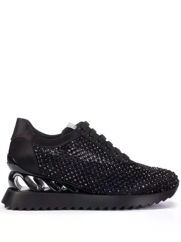 LE SILLA Gilda 60mm Wedge Sneakers - Black