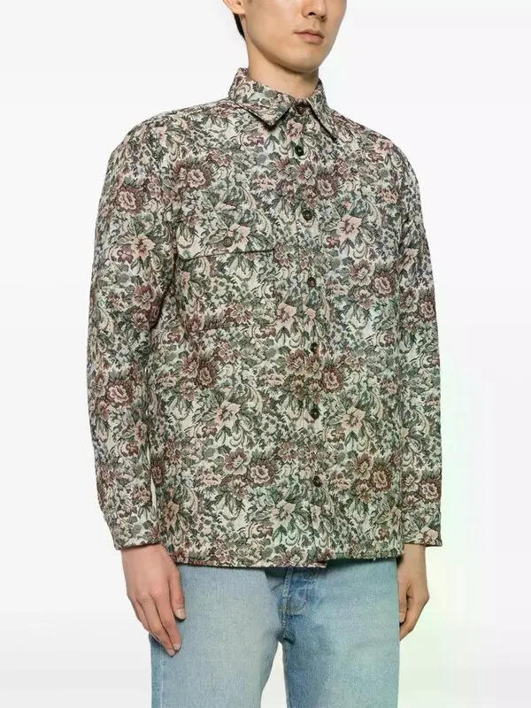 BLESS Floral-print Shirt Jacket