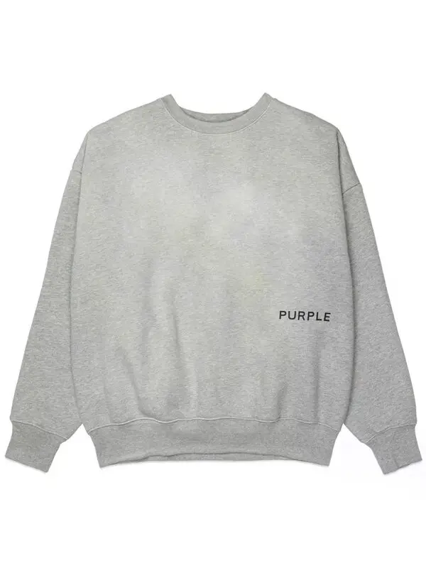 PURPLE BRAND Wordmark Cotton Sweatshirt
