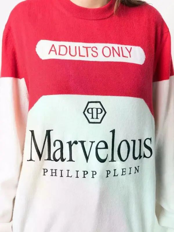 Philipp Plein Cashmere Color-block Jumper