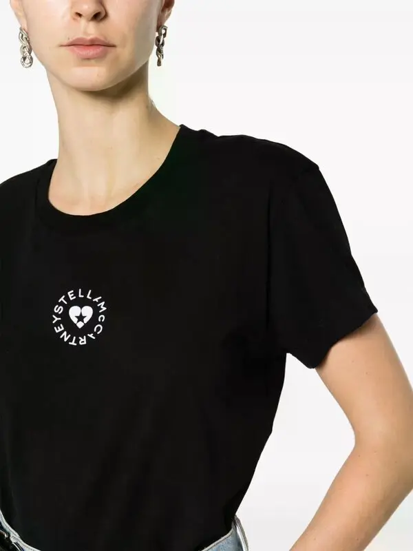 Stella McCartney Organic Cotton Lovestruck Logo T-shirt