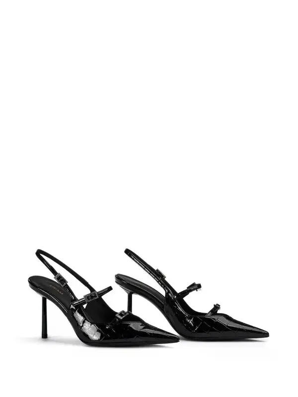 LE SILLA Morgana 80mm Leather Pumps - Black
