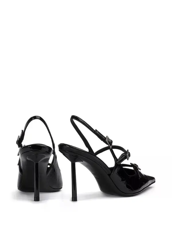 LE SILLA Morgana 80mm Leather Pumps - Black