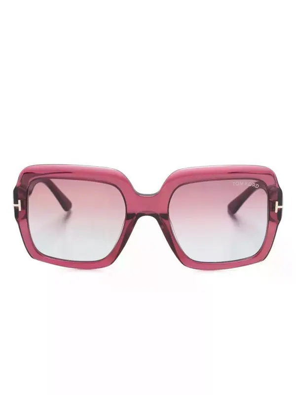 TOM FORD Kaya Oversized Sunglasses - Red