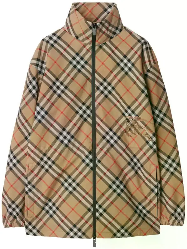 Burberry Check-pattern Jacket - Neutrals