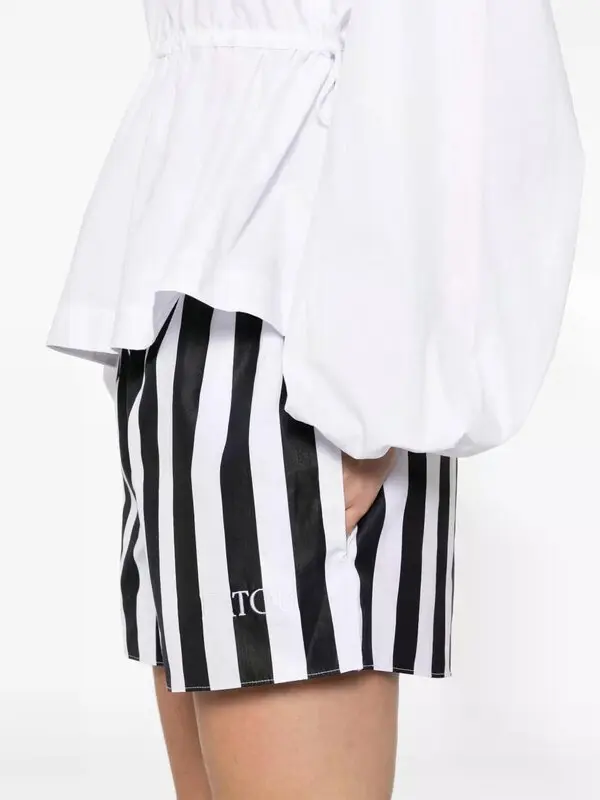 PATOU Striped Cotton Boxer Shorts
