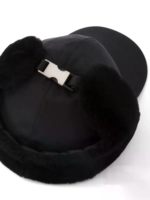 Prada Re-nylon Shearling-trim Hat
