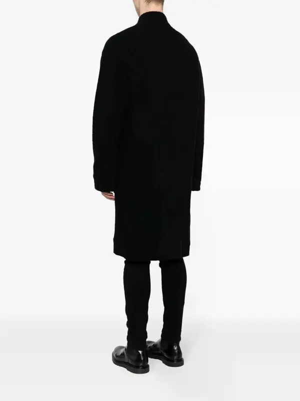 Isabel Benenato Single-breasted Virgin Wool-blend Coat