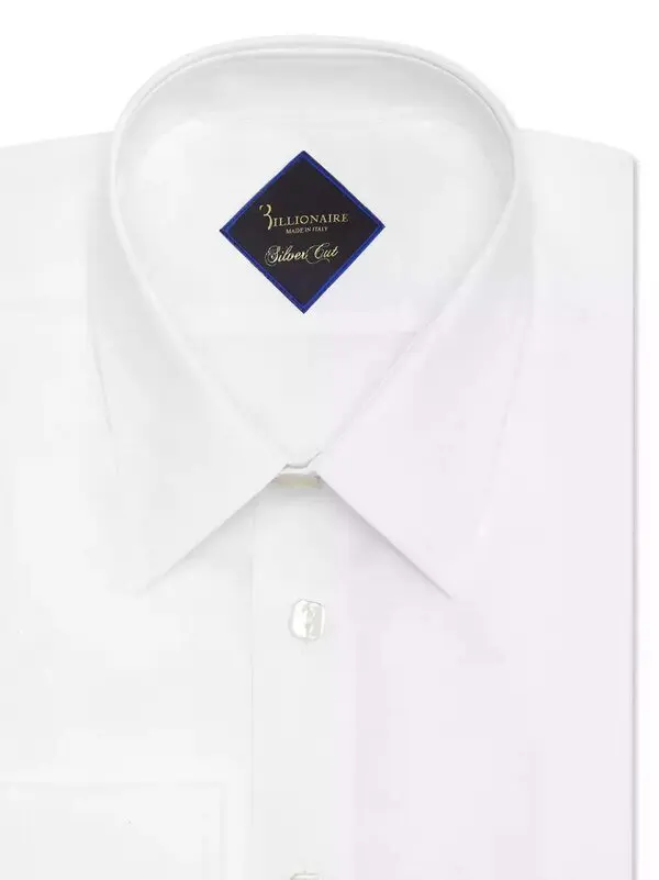 BILLIONAIRE Crest-motif Poplin Shirt