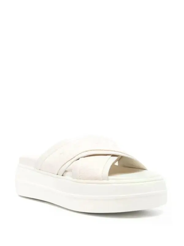 Hogan Skyscraper Sandals - Neutrals