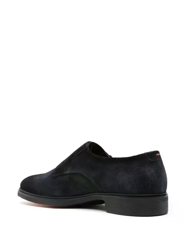 Santoni Suede Monk Shoes