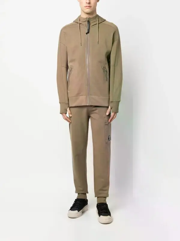 C.P. COMPANY Side Logo-patch Track Pants - Brown