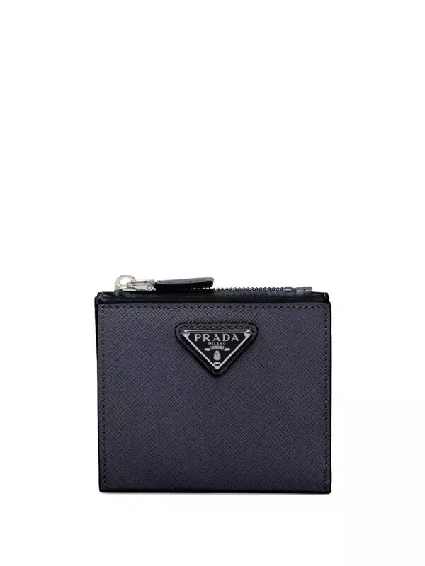 Prada Small Saffiano Leather Wallet - Blue