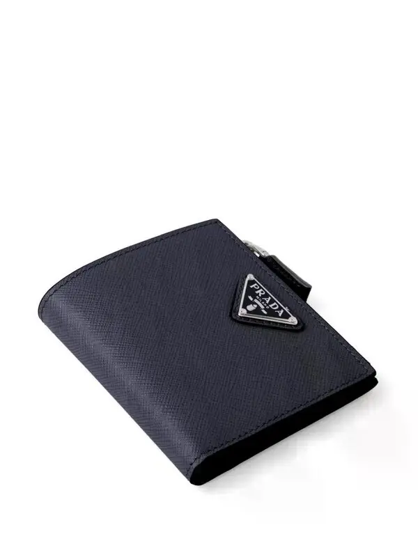 Prada Small Saffiano Leather Wallet - Blue