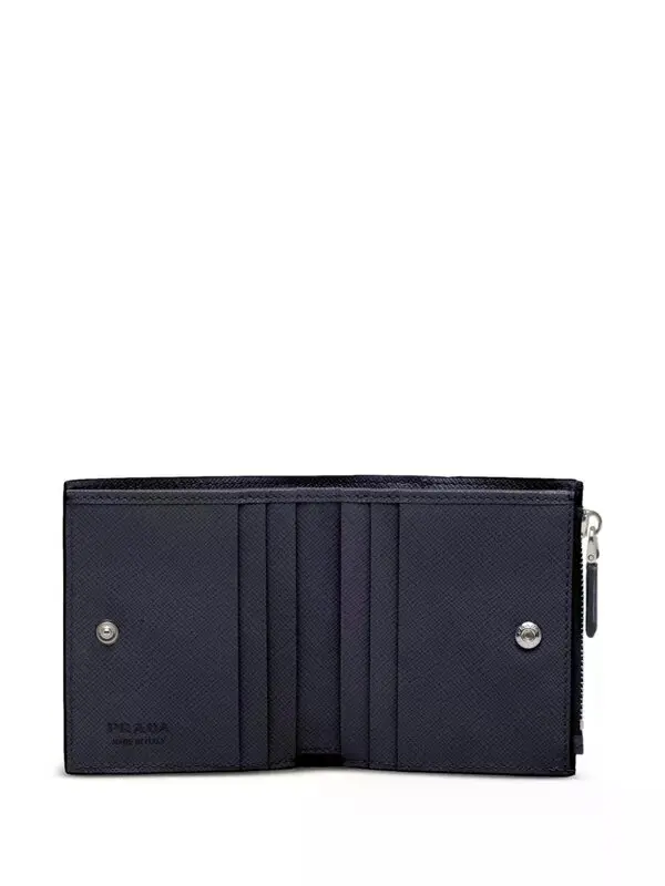 Prada Small Saffiano Leather Wallet - Blue