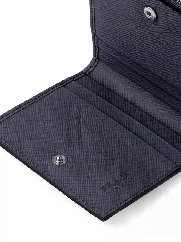 Prada Small Saffiano Leather Wallet - Blue