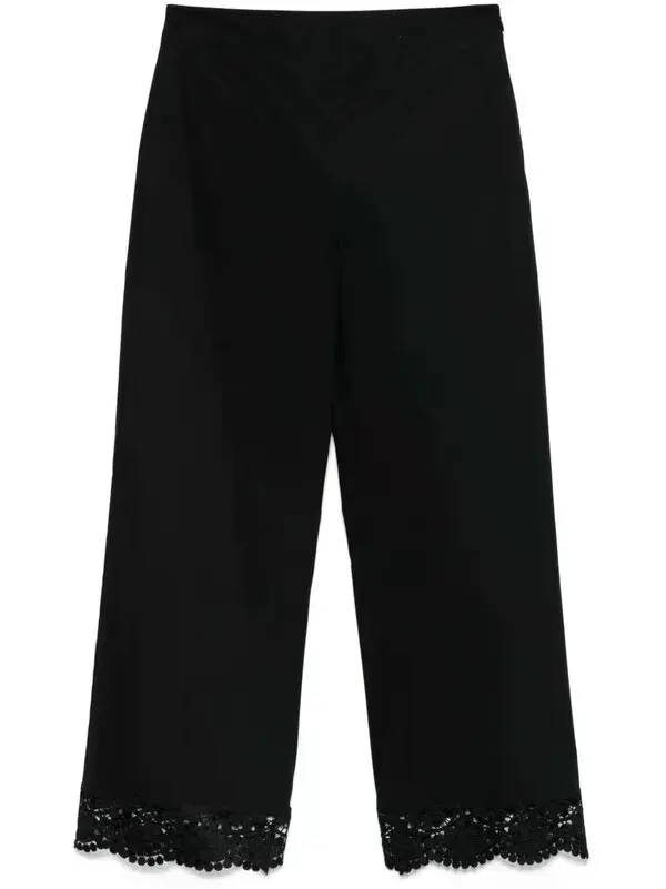 TWINSET Lace-trim Trousers