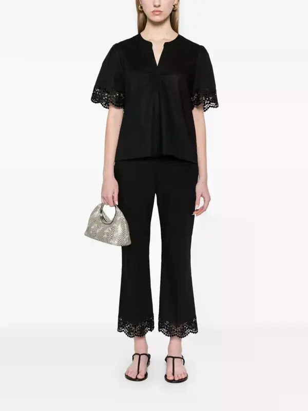 TWINSET Lace-trim Trousers