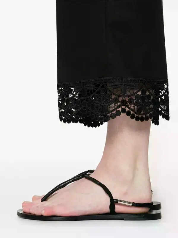 TWINSET Lace-trim Trousers