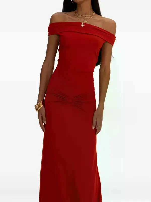 MOOS STUDIO Lunar Maxi Dress - Red
