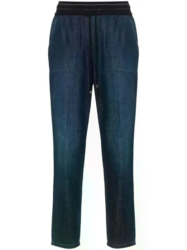 Lorena Antoniazzi Drawstring Tapered Jeans