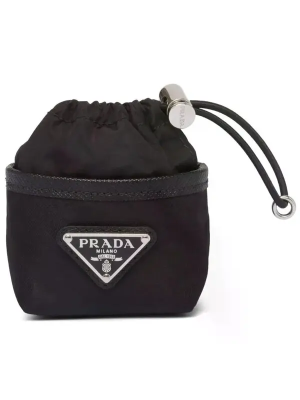 Prada Mini Re-nylon Air Pods Pro Case - Black