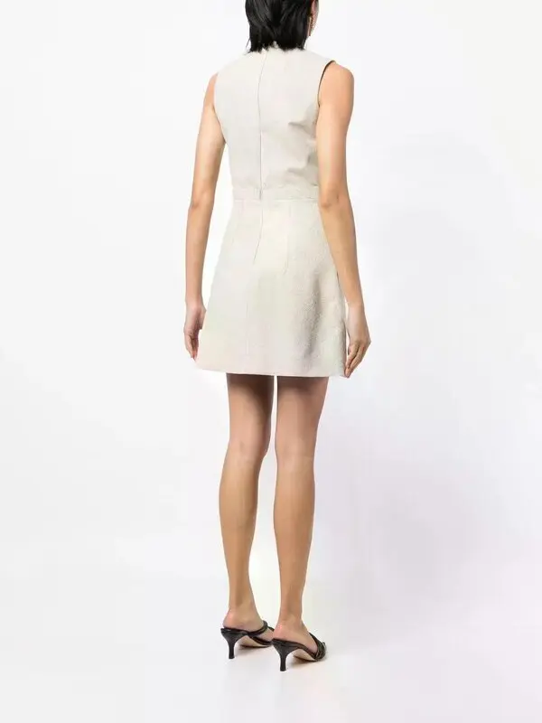 PATOU Logo-jacquard Cotton A-line Minidress
