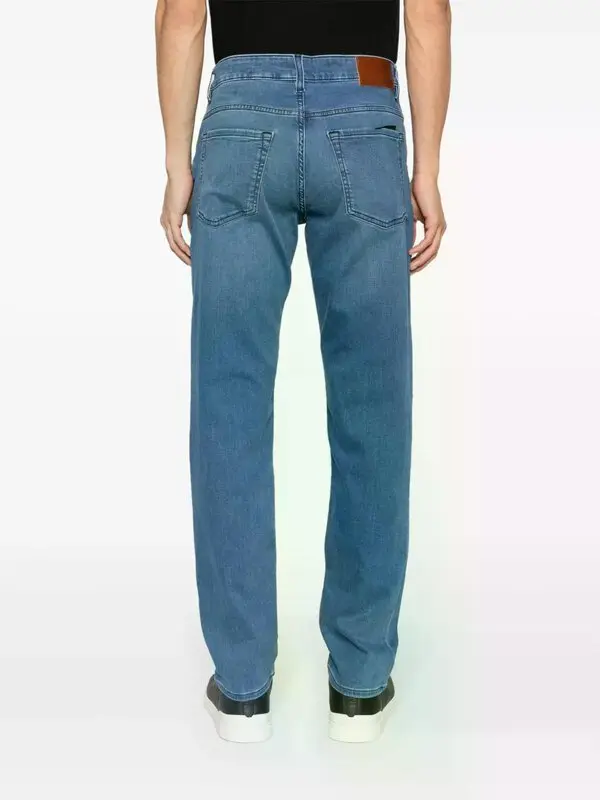 BOSS Low-rise Tapered-leg Jeans