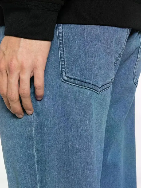 BOSS Low-rise Tapered-leg Jeans