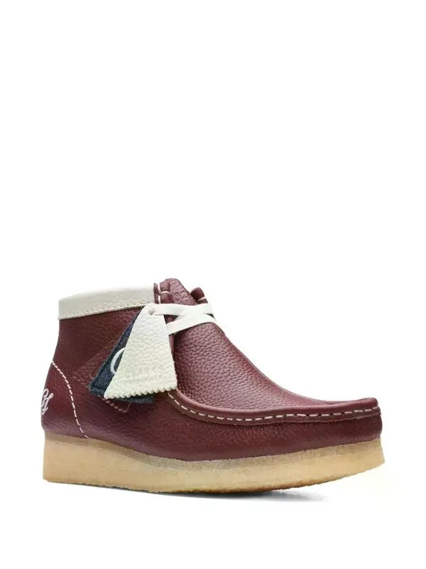 Clarks Wallabee Desert Boots - Red