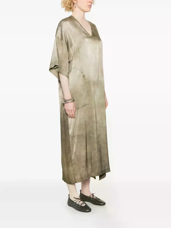 UMA WANG Satin Midi Dress