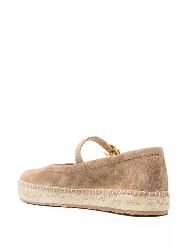 GIANVITO ROSSI Elda Mary Jane Espadrilles - Brown