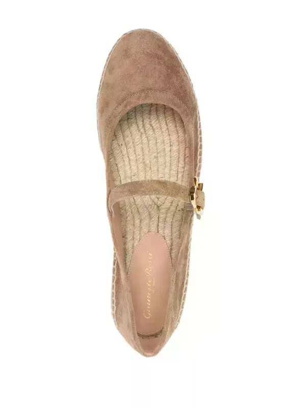 GIANVITO ROSSI Elda Mary Jane Espadrilles - Brown