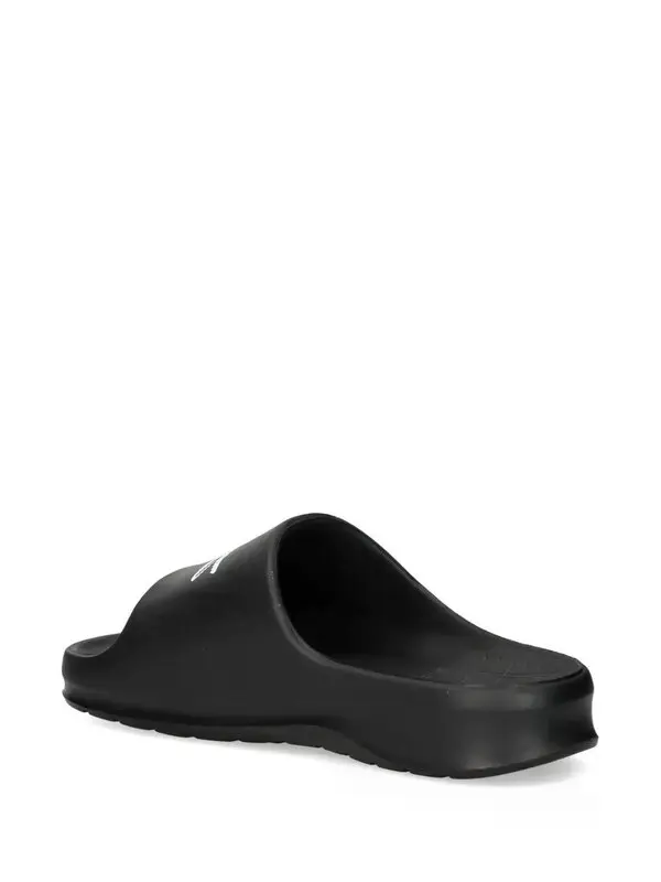 Lacoste Logo-print Slides - Black