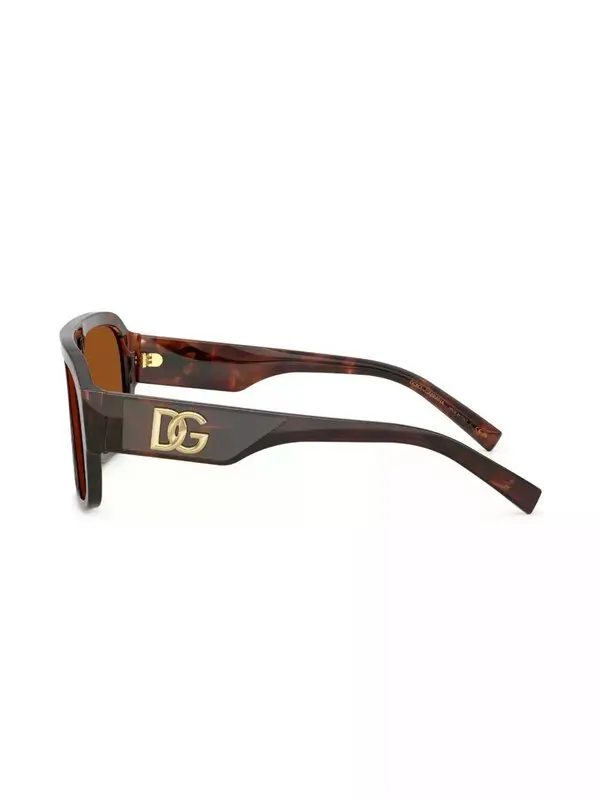 Dolce & Gabbana Dg Crossed Pilot-frame Sunglasses