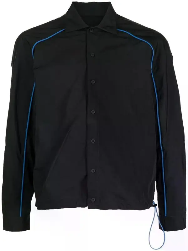 BEN TAVERNITI UNRAVEL PROJECT Rear-logo Print Shirt Jacket
