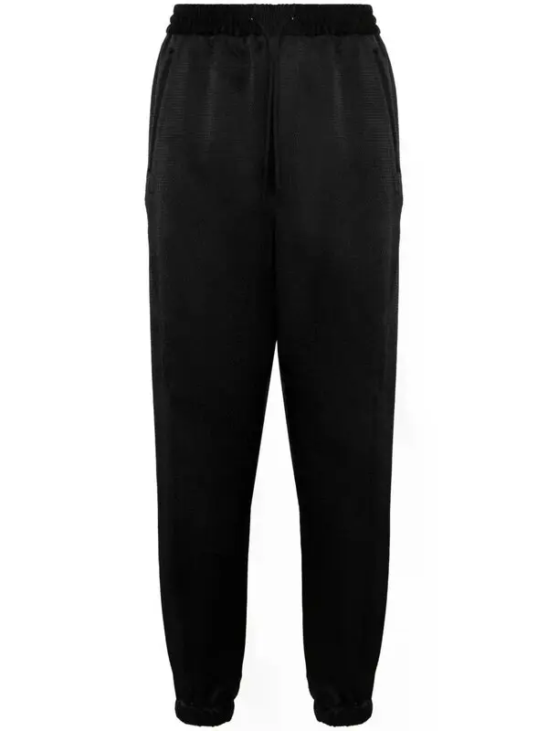 Y3 Logo-print Seersucker Track Pants