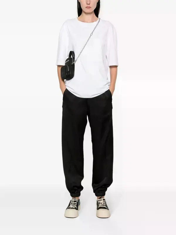 Y3 Logo-print Seersucker Track Pants