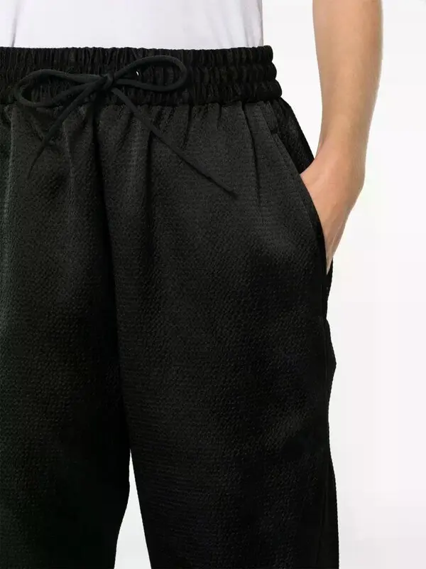 Y3 Logo-print Seersucker Track Pants