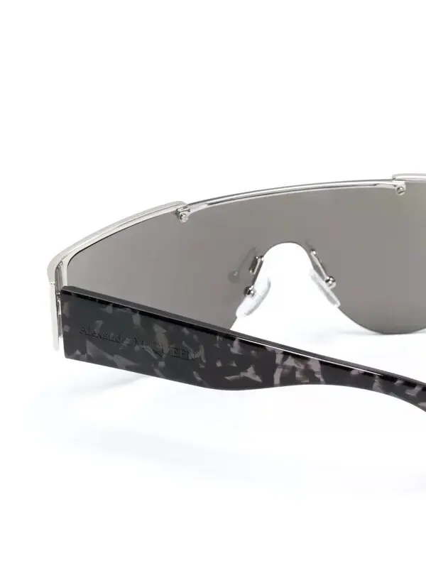 Alexander McQueen Shield-frame Mirrored Sunglasses