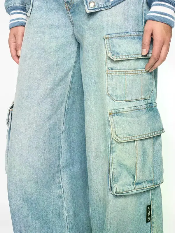 Off-White Wide-leg Cargo Jeans