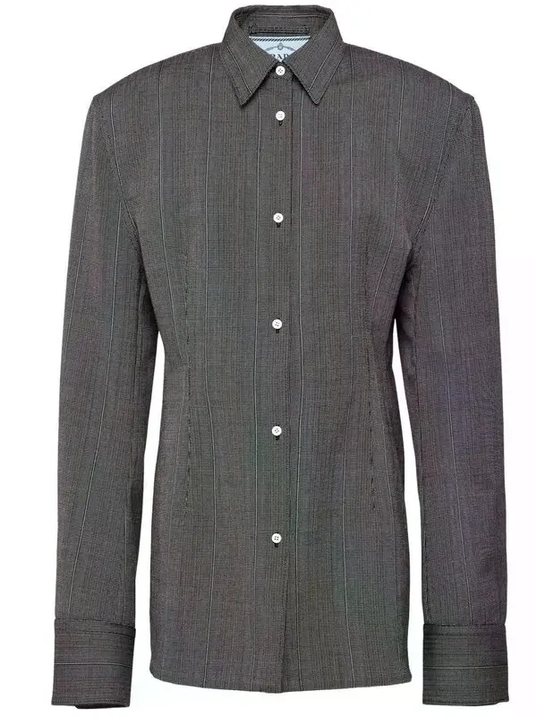 Prada Single-breasted Pinstripe Jacket