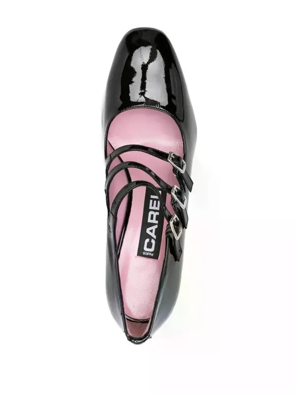 CAREL Patent Leather Mary Jane Pumps - Black