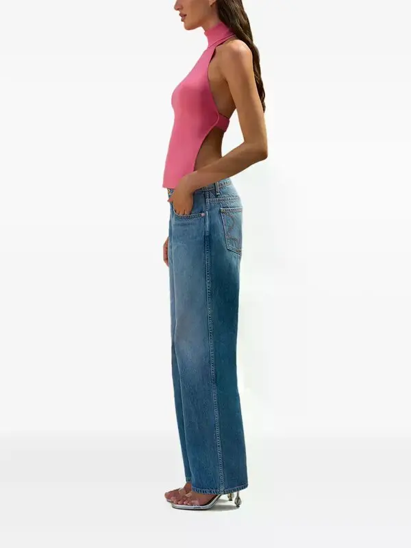 Cult Gaia Wake Knitted Top - Pink