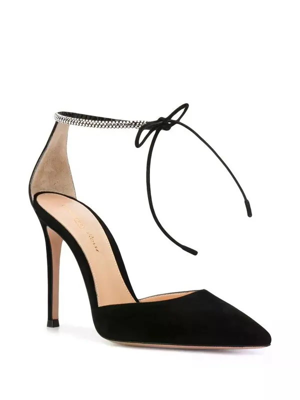 GIANVITO ROSSI Montecarlo D'orsay 105mm Suede Pumps