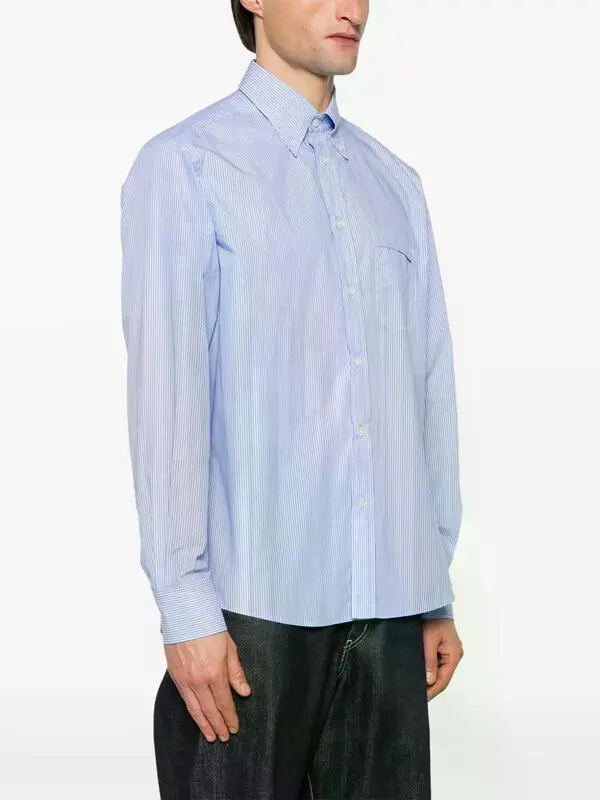 Valentino Garavani Cotton Poplin Shirt With Vlogo Embroidery