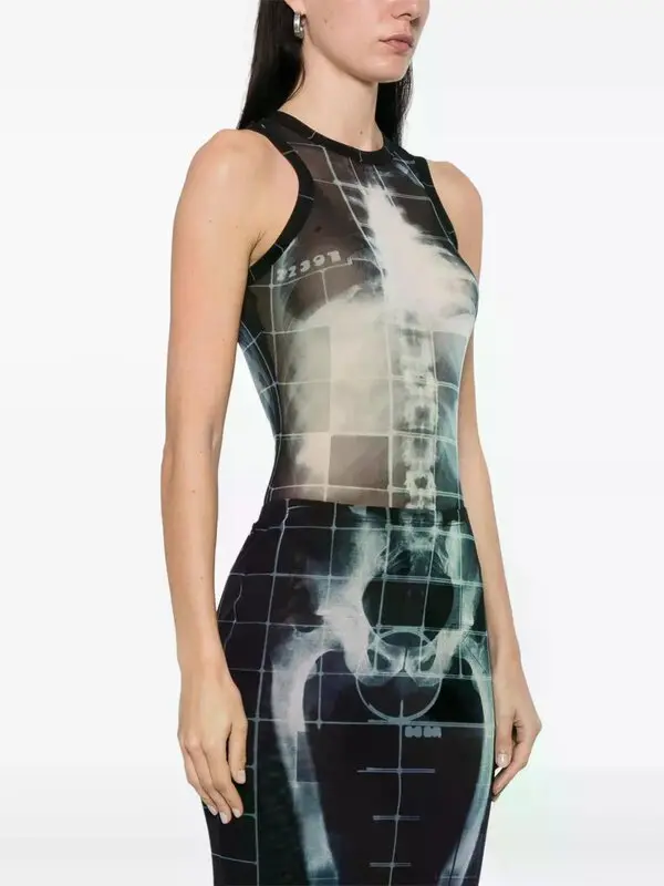 JEAN PAUL GAULTIER X-ray Sleeveless Top