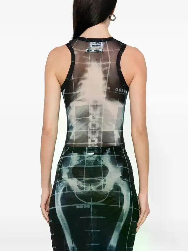 JEAN PAUL GAULTIER X-ray Sleeveless Top